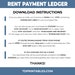 Weekly Rent Payment Ledger Spreadsheet Template. Weekly Rent Payment ...