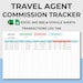 Travel Agent Commission Tracking Spreadsheet Template | Excel 365 ...