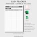 Cash Tracker Printable Editable Fillable. PDF Money Log Printable ...