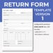 Order Return & Exchange Form Template | Refund Request Form | Editable ...