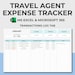 Travel Agent Expense Tracker | Excel 365 Spredsheet Template | Travel ...