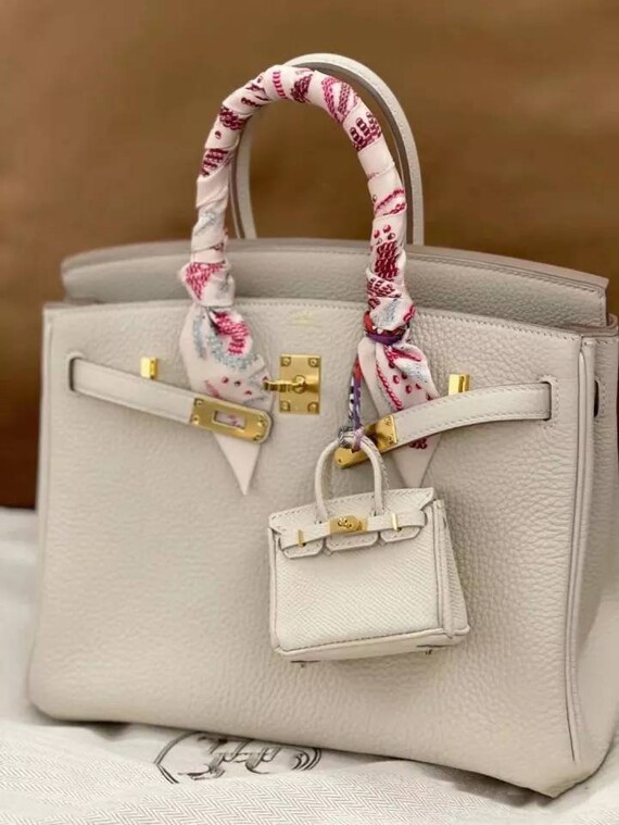 Genuine Leather Mini Birkin Kelly Bag Charm - Etsy