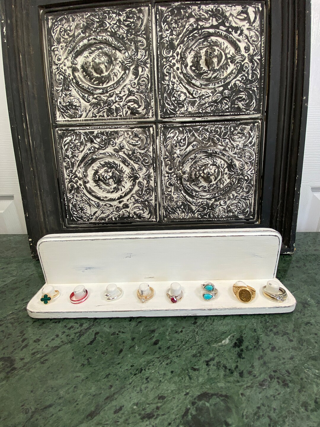 Multiple Ring Holder, Shabby Chic Ring Holder, Retail Ring Display ...
