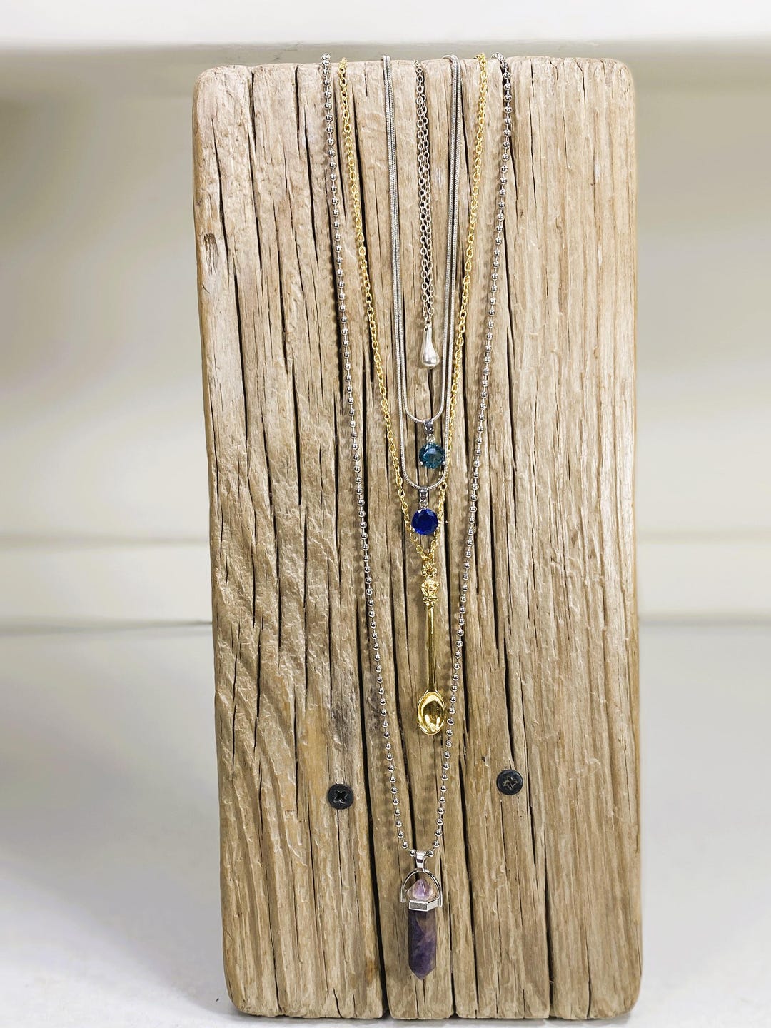 Tree Branch and Driftwood Necklace Display, Free Standing Necklace ...