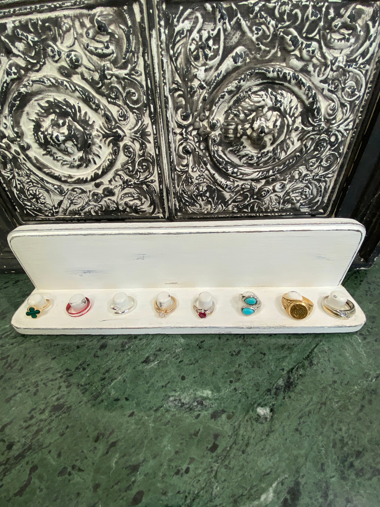 Multiple Ring Holder, Shabby Chic Ring Holder, Retail Ring Display ...