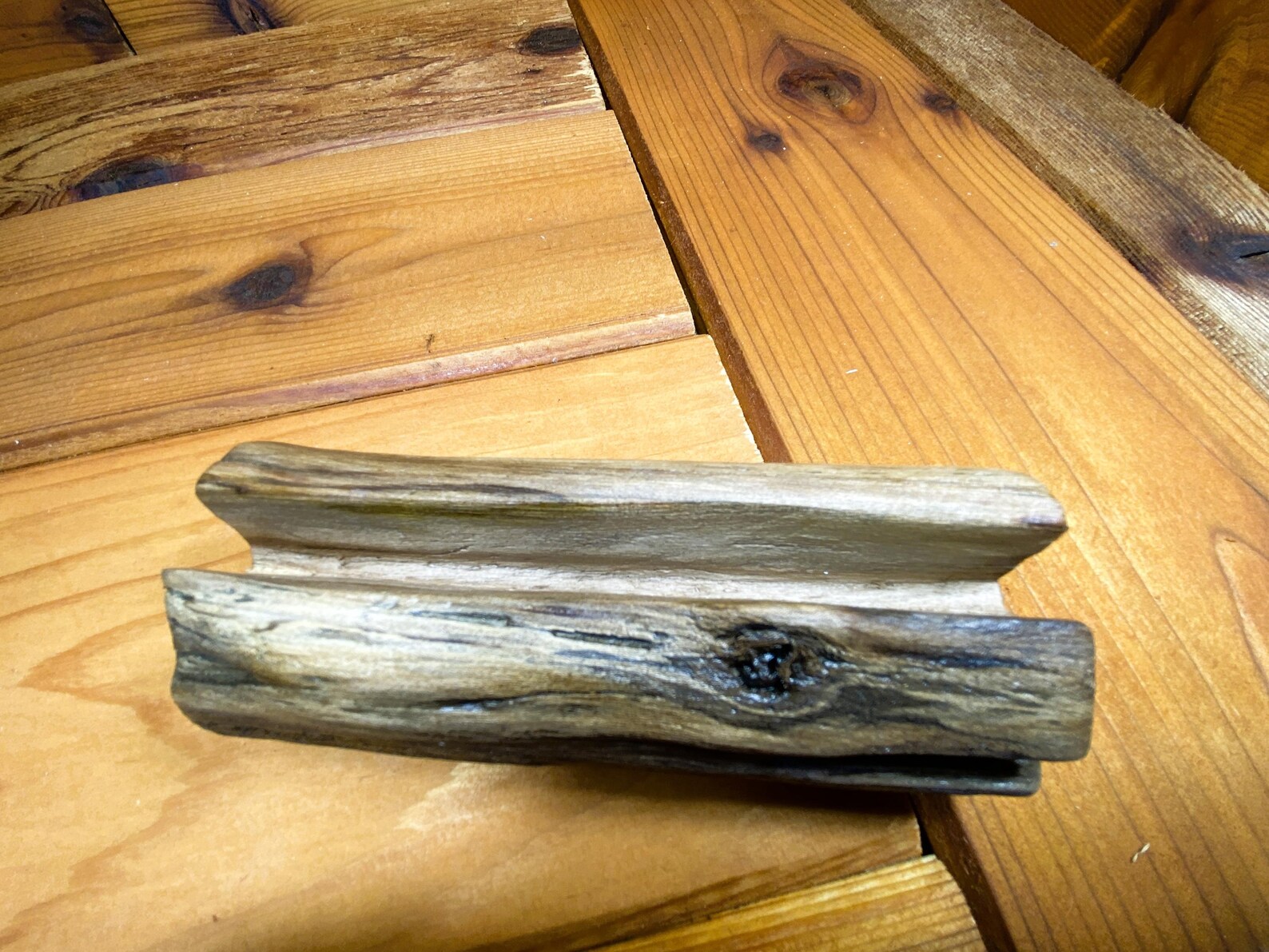 Rustic Log Business Card Holder, Rustic Wood Business Card Holder ...