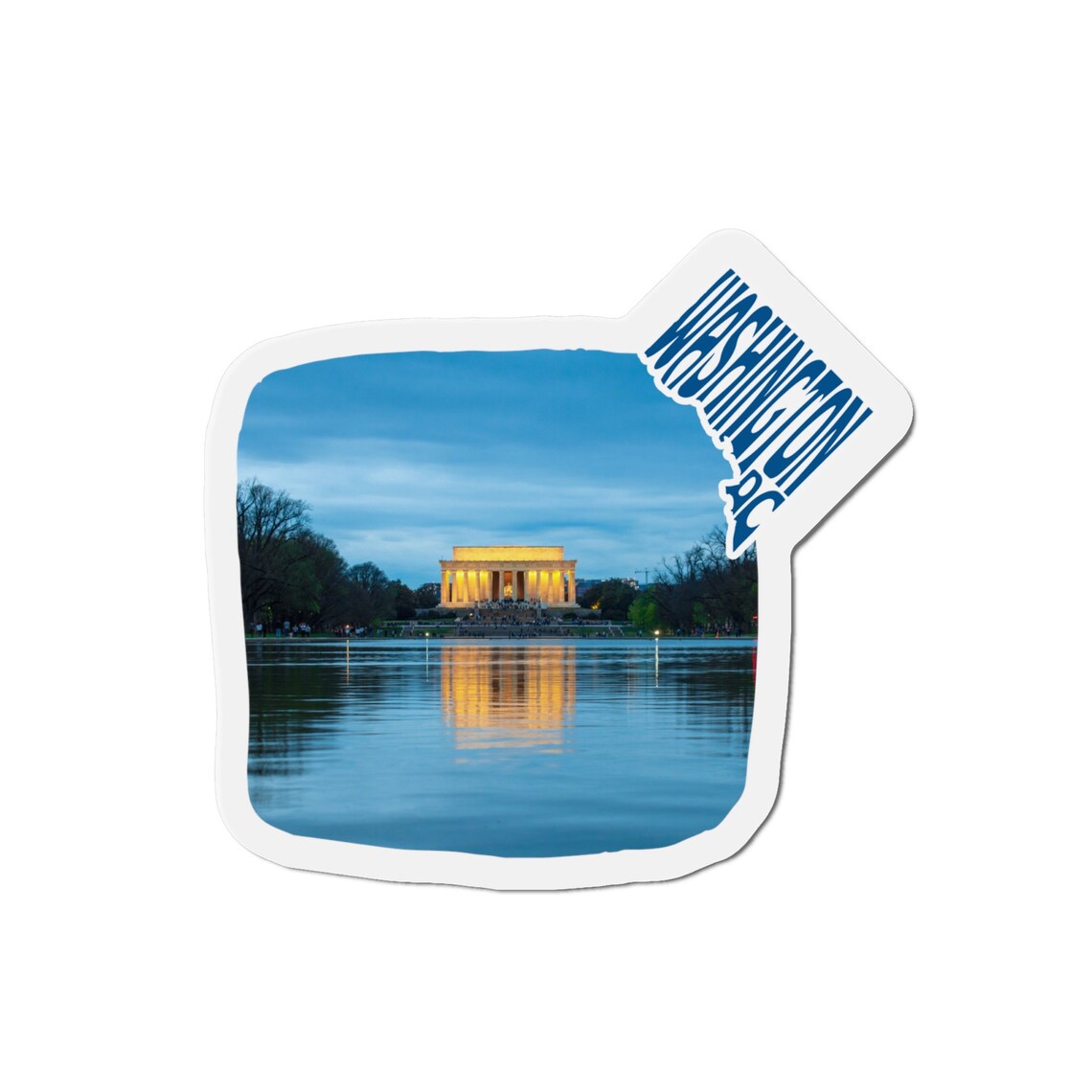 Washington DC Magnet / Lincoln Memorial Souvenir / District of Columbia ...