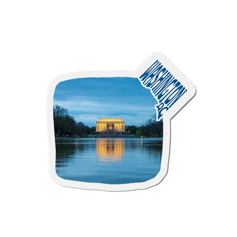 Washington DC Magnet / Lincoln Memorial Souvenir / District of Columbia ...
