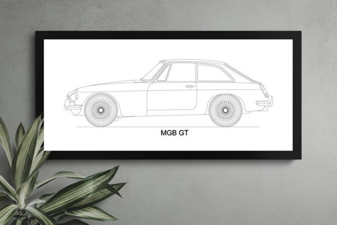 MGB GT Blueprint Art: Car Wall Decor (digital Download) - Etsy UK