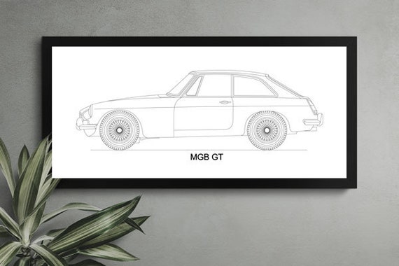 MGB GT Wall Art Dowloadable Print Digital Download Car - Etsy