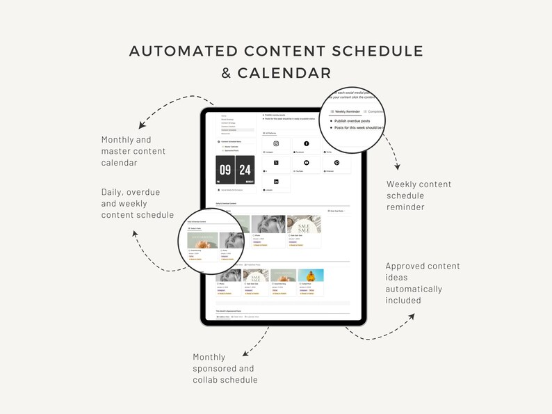Ultimate Content Creator Bundle, Social Media Planner With Notion ...