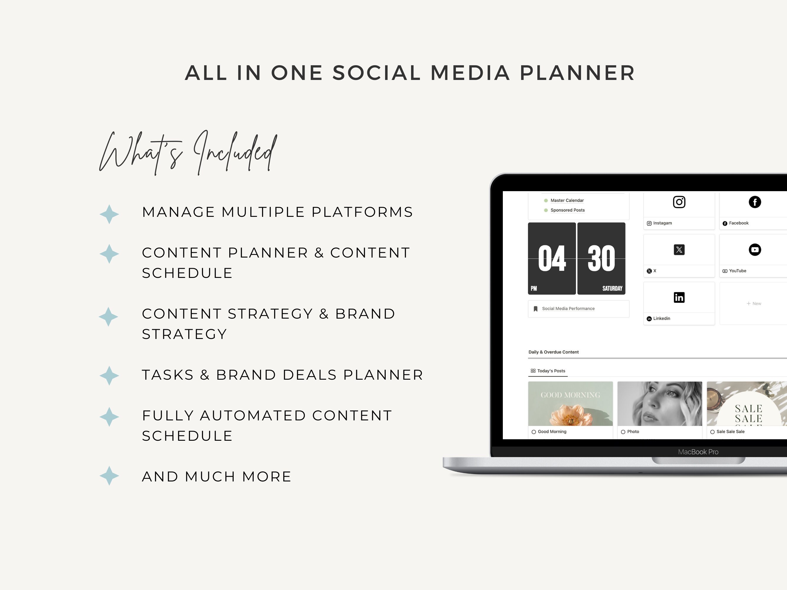 Ultimate Content Creator Bundle, Social Media Planner With Notion ...