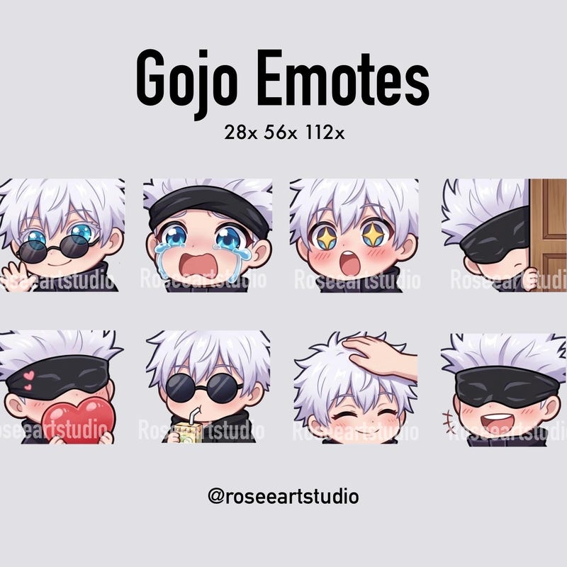 Gojo Twitch Emote - Etsy