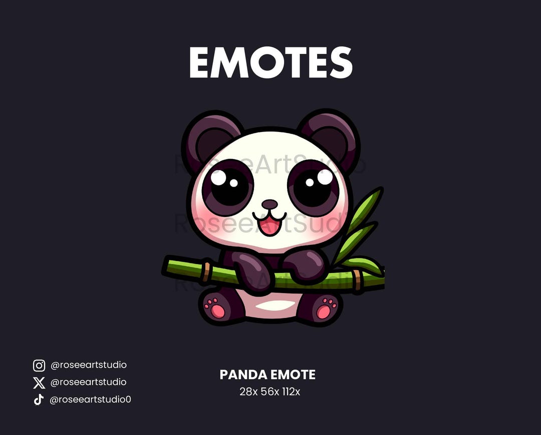 Panda Emotes | Twitch Emotes | Discord Emotes | Chibi Emotes | Animals ...