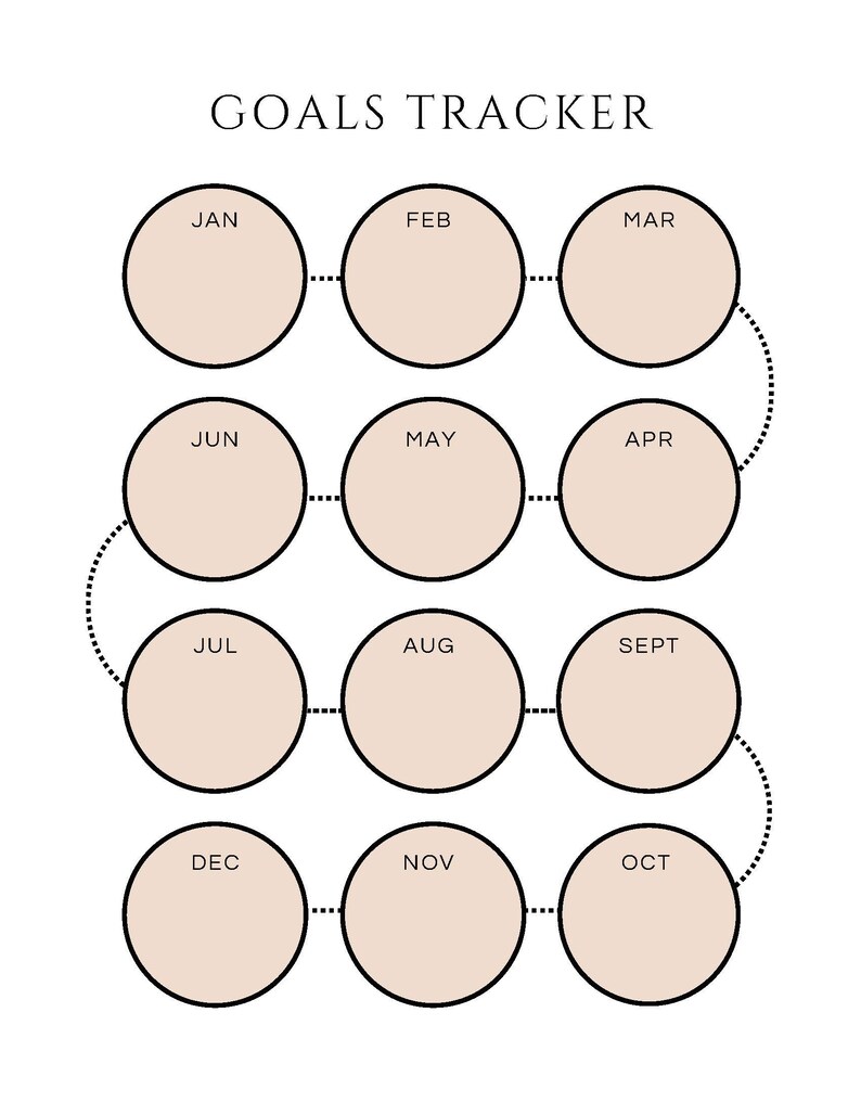Wellness Goals Planner PDF Digital Self-care Journal Printable Health ...