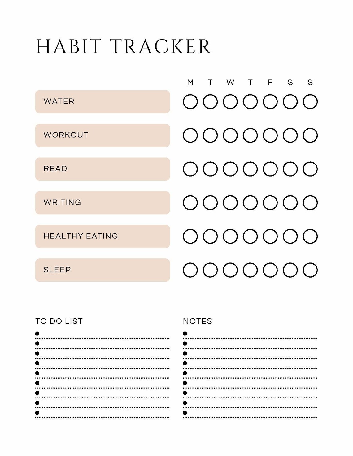 Wellness Goals Planner PDF - Digital Self-care Journal - Printable ...