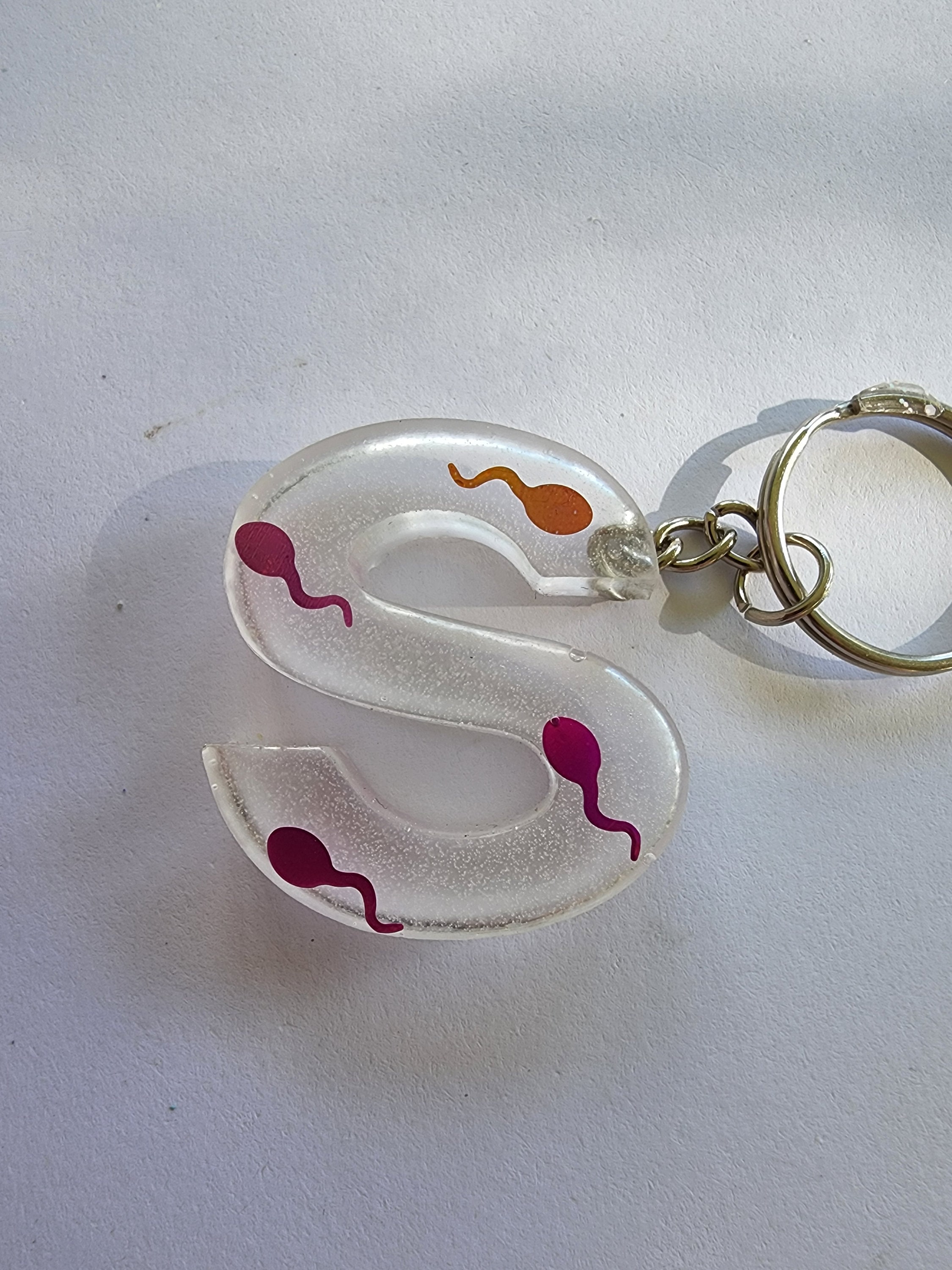 Letter S Keychain - Etsy