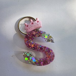 Letter S Keychain - Etsy