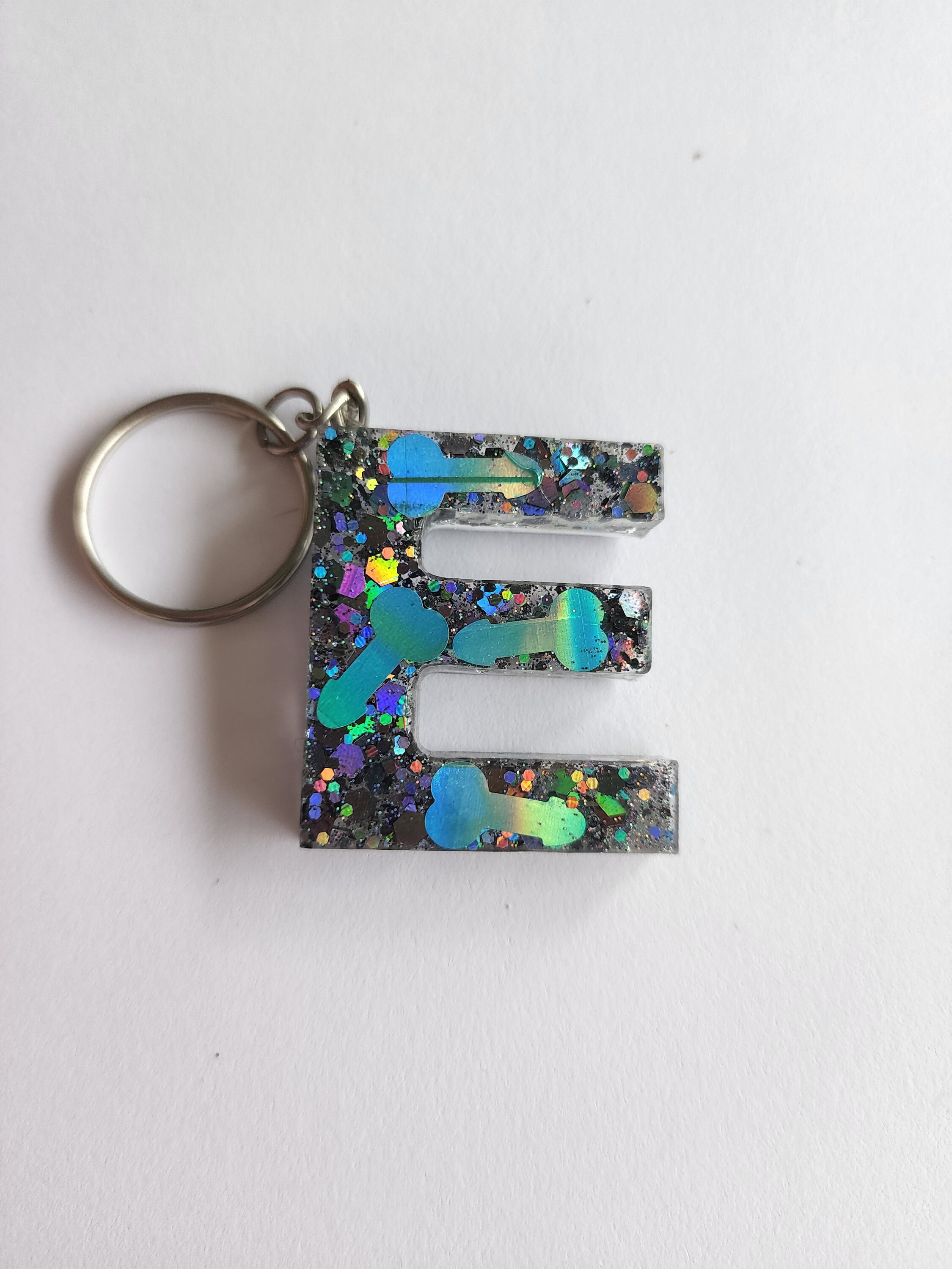 Letter E Keychain - Etsy