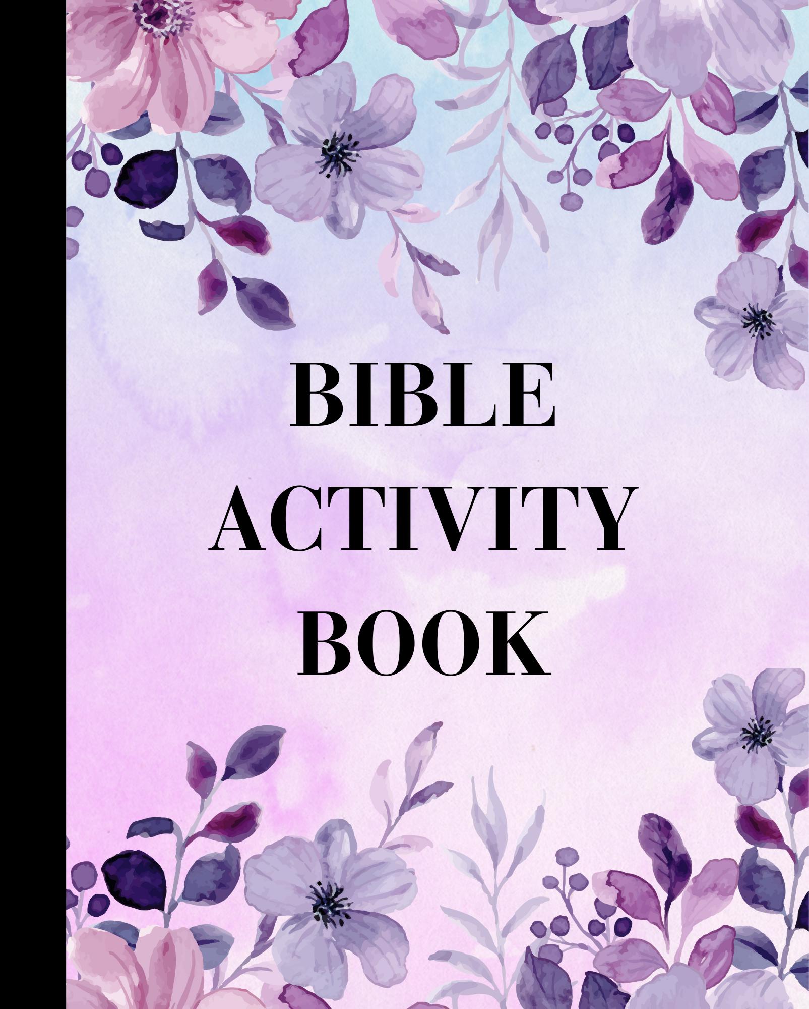 Women's Bible Activity Book Coloring Pages, Word Search & Affirmations ...