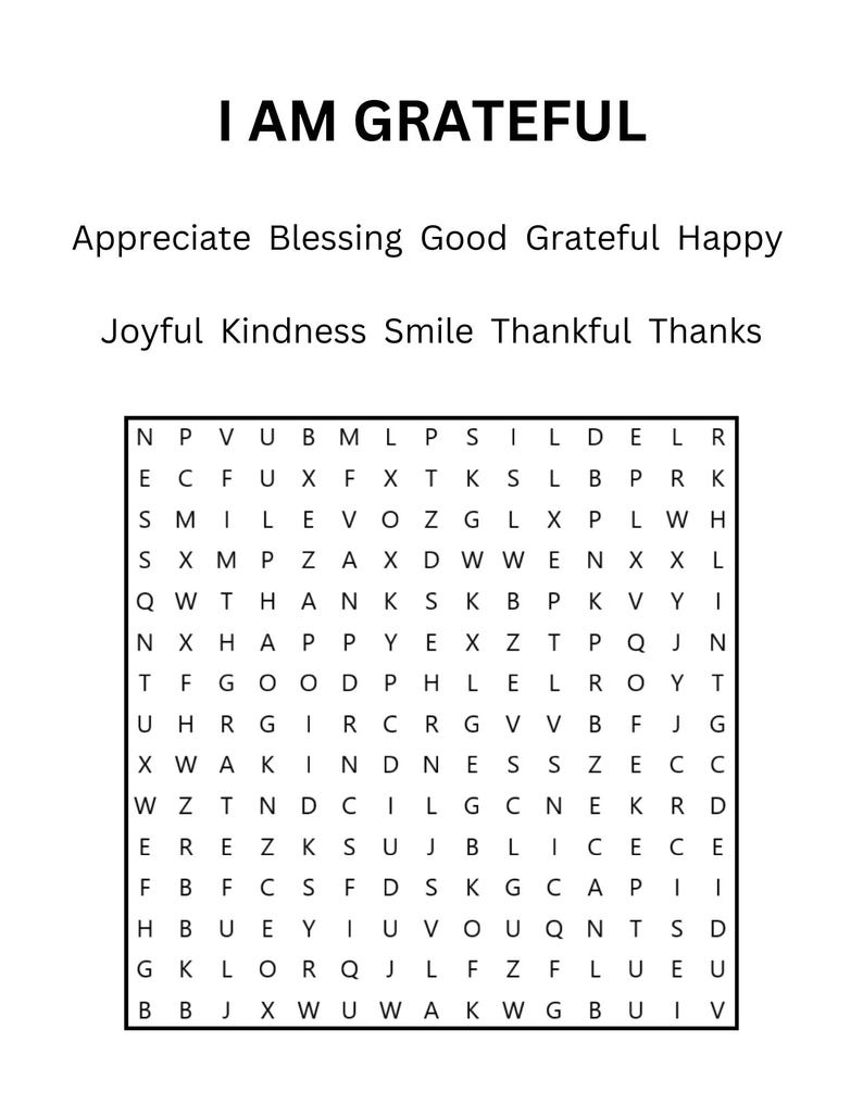 Kids Affirmation Word Search - Etsy