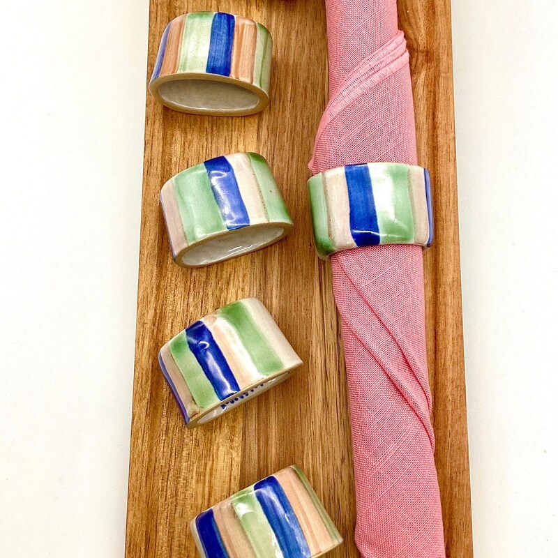 Pottery Napkin Rings - Etsy