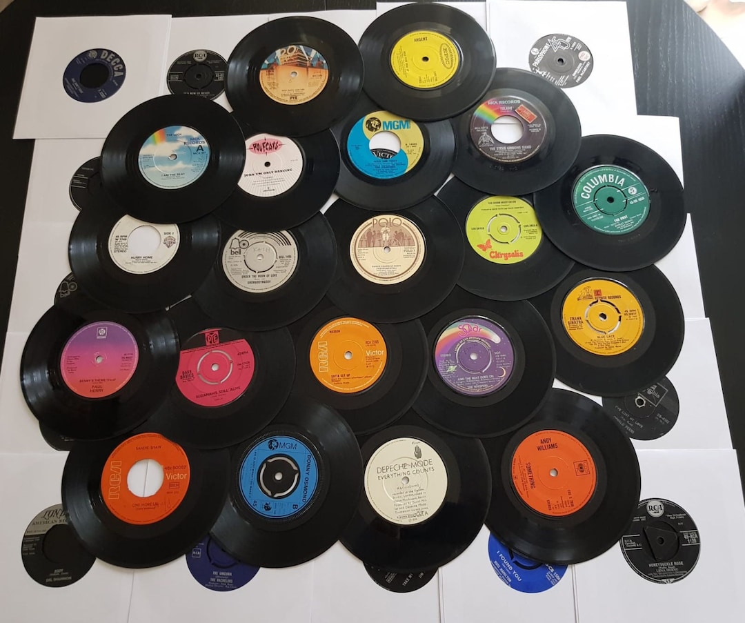 50 Classic Vinyl Records / 45 RPM - Etsy UK