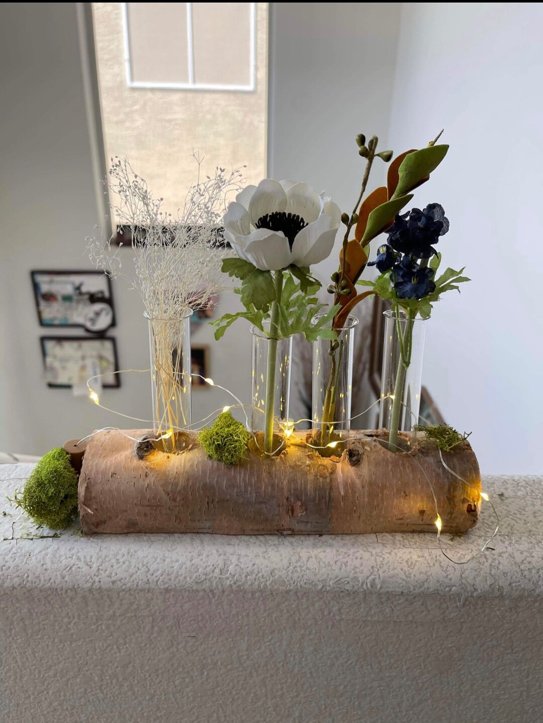 Birchwood Log Arrangement - Etsy