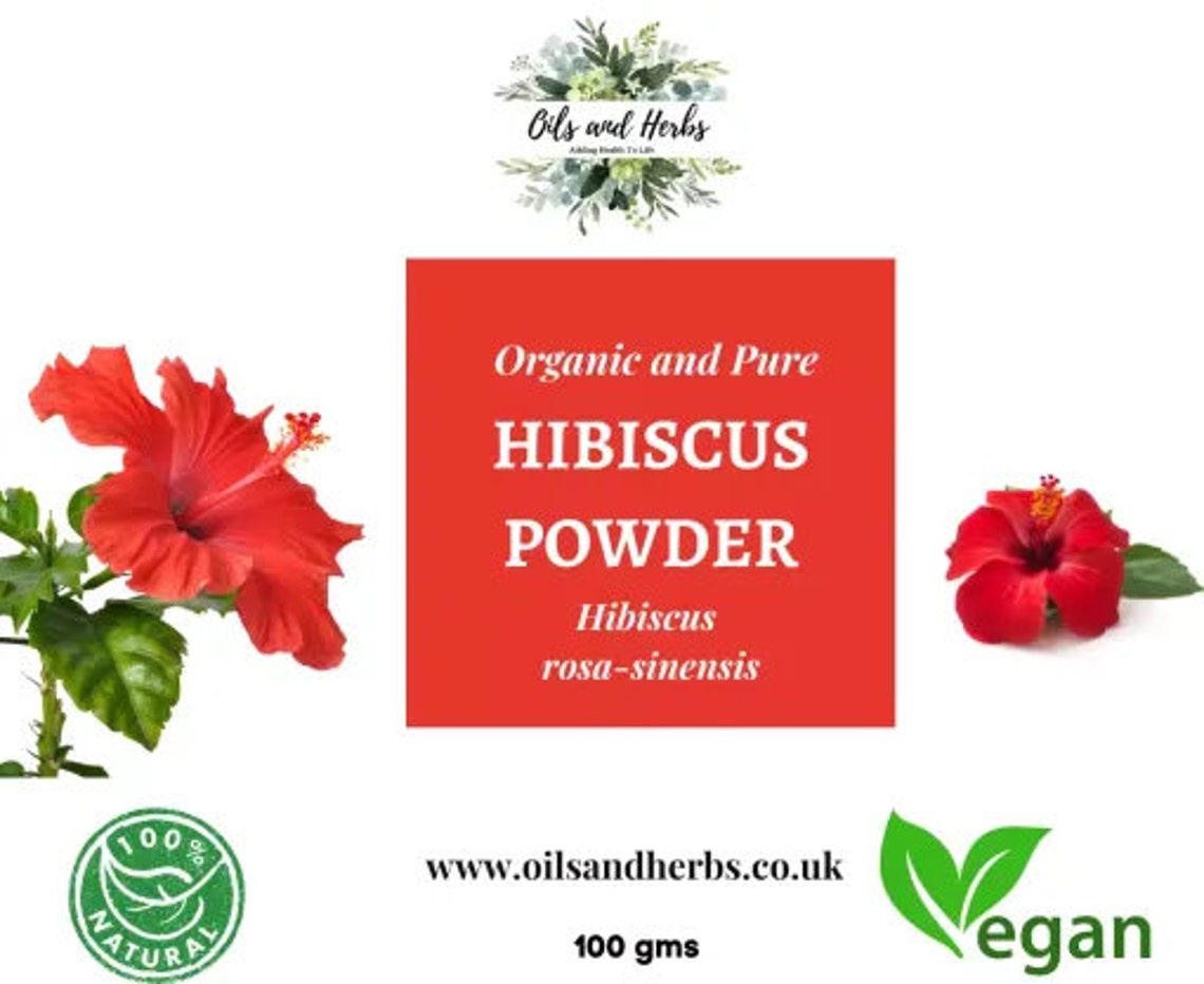 Organic Hibiscus Powder – Hibiscus Rosa-sinensis-100% Pure, Clean and ...
