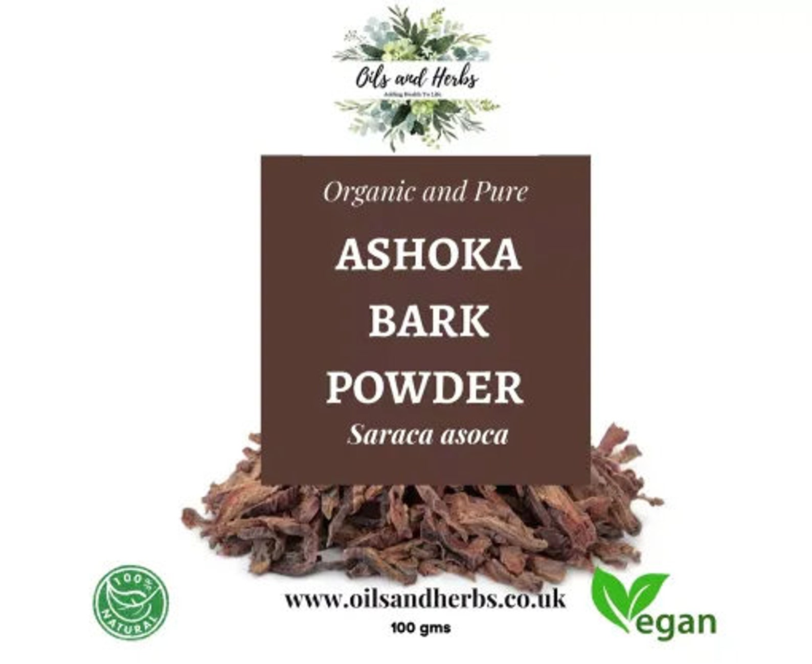 Organic Ashoka Bark Powder -saraca Asoca – 100% Pure and Natural-no ...