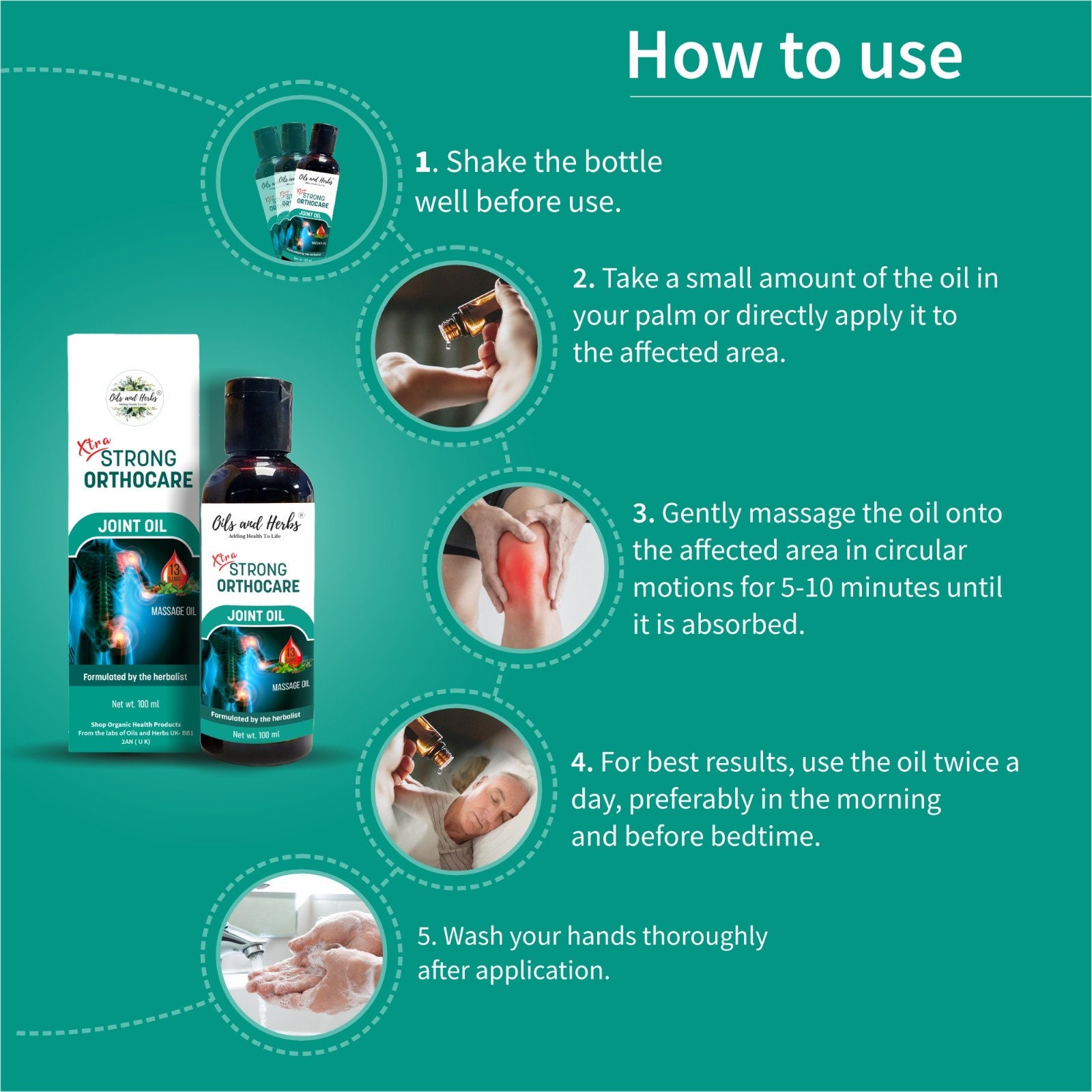 Strong Orthocare Joint Massage Oil- Long-lasting Relief - 3xfaster ...