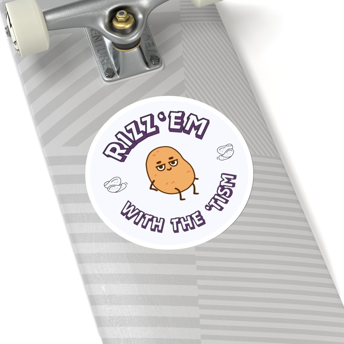 Rizz 'em With the 'tism | Autism Awareness | Autistic Sticker | Water ...