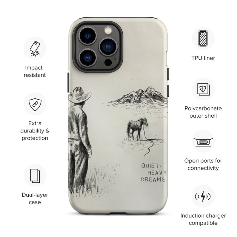 Zach Bryan Phone Case Cowboy Killer Quiet Heavy Dreams - Etsy