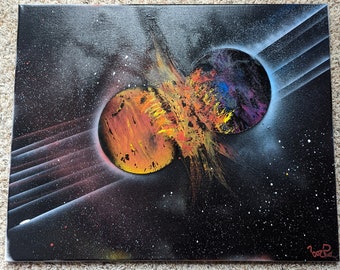 Colliding Planets - Etsy