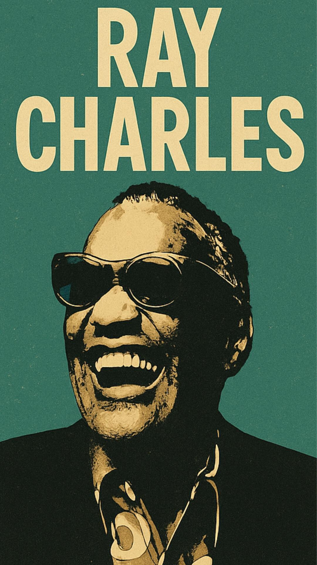 Ray Charles Retro Music Poster – Vintage Style Wall Art - Etsy