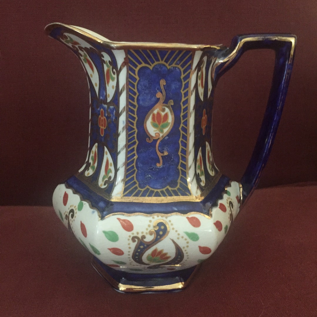 Royal Winton Ivory Ware Water Jug: Gaudy Imari Porcelain, England - Etsy