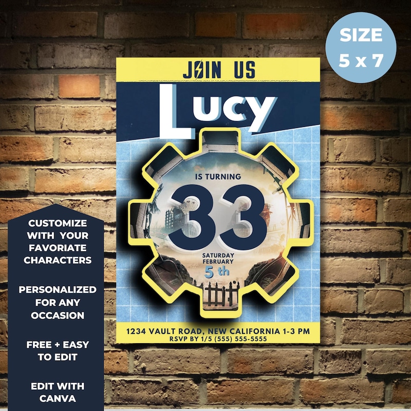 Fallout Invitation - Etsy