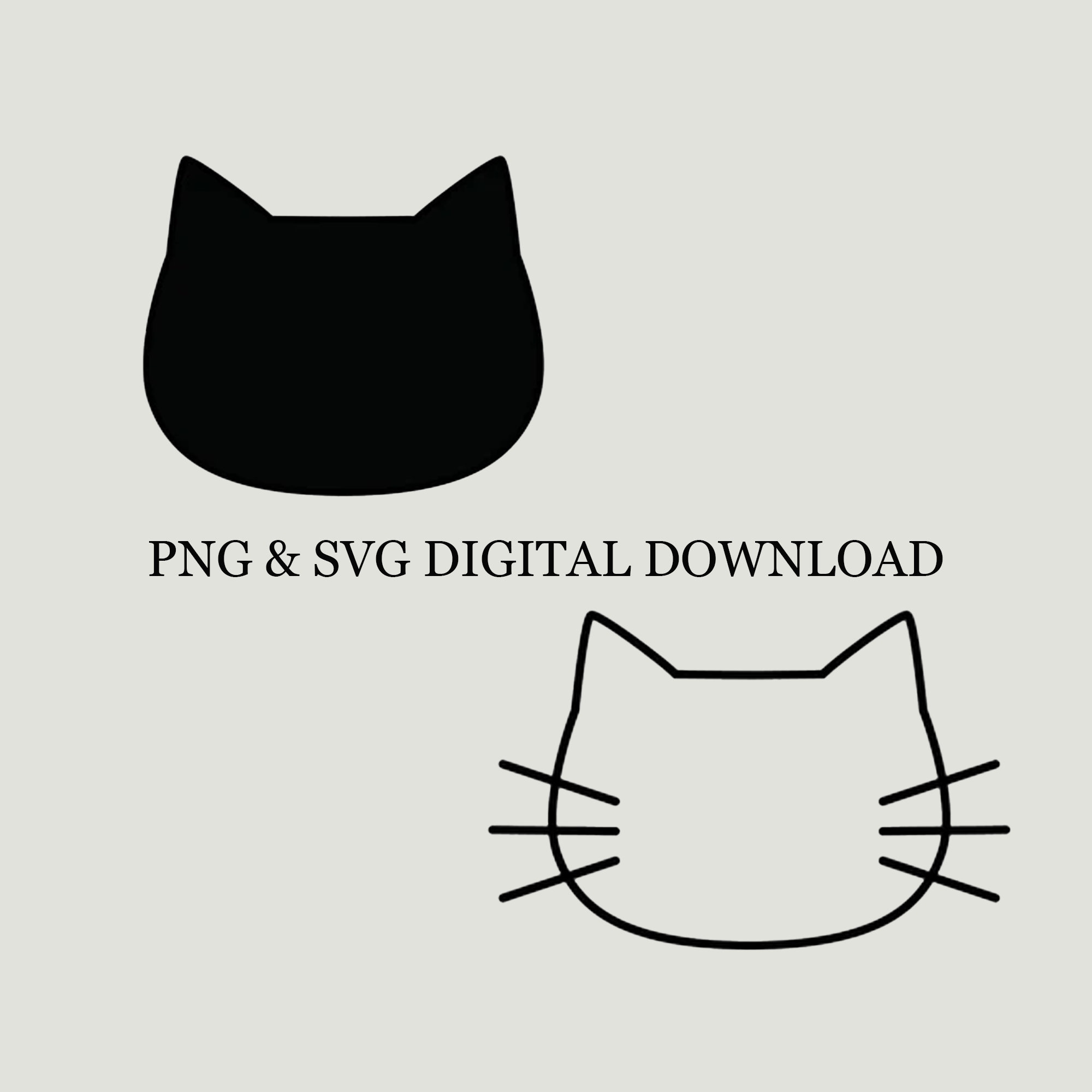 Cat Graphic Bundle - SVG & PNG - Etsy