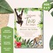 Jungle Safari Birthday Invitation: Welcome TWO the Jungle Editable ...