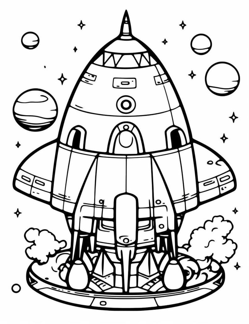 Outer Space Coloring Pages for Kids Educational Coloring Sheets ...