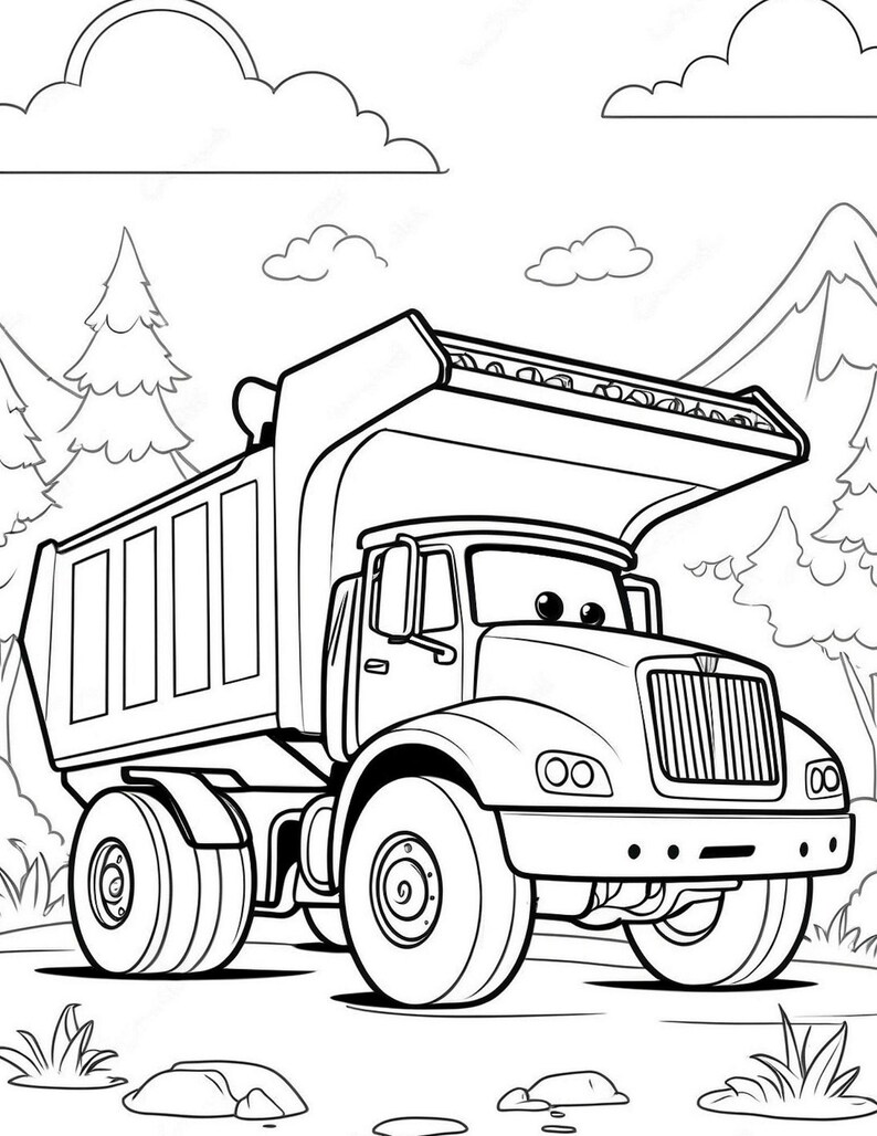 100+ Pages of Construction Vehicles Coloring Pages for Kids | Dump ...
