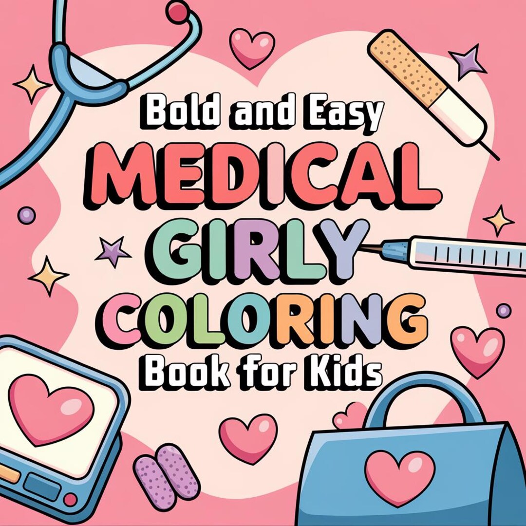 Medical Girl Coloring Book for Kids Book Perfect for Teaching Children ...