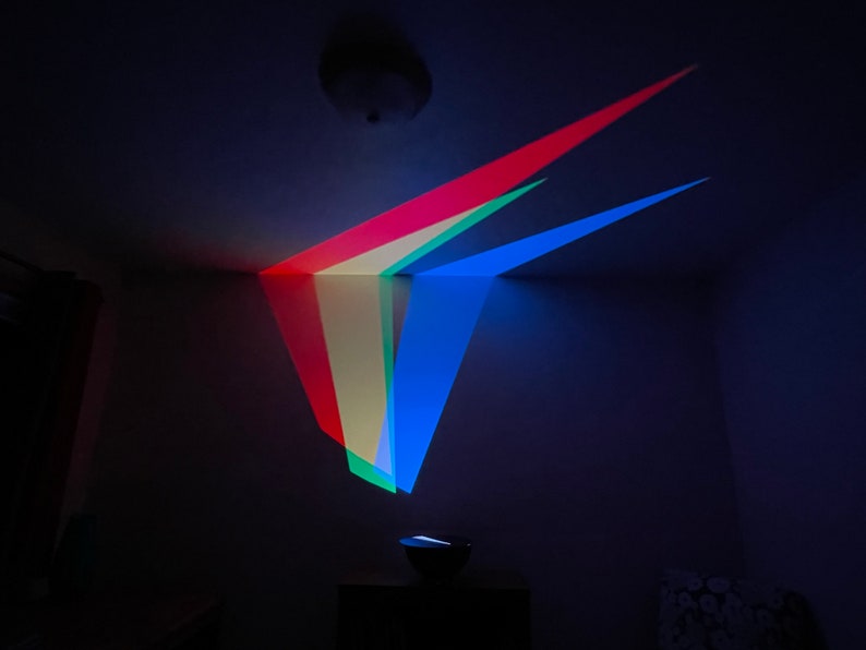 Rainbow Bowl 12”, Super Bright Color Led Lighting, Shadow Lamps, Made ...