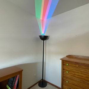 Floor Lamp Rainbow Bowl - 12”, Super Bright Color Led Lighting, Shadow ...