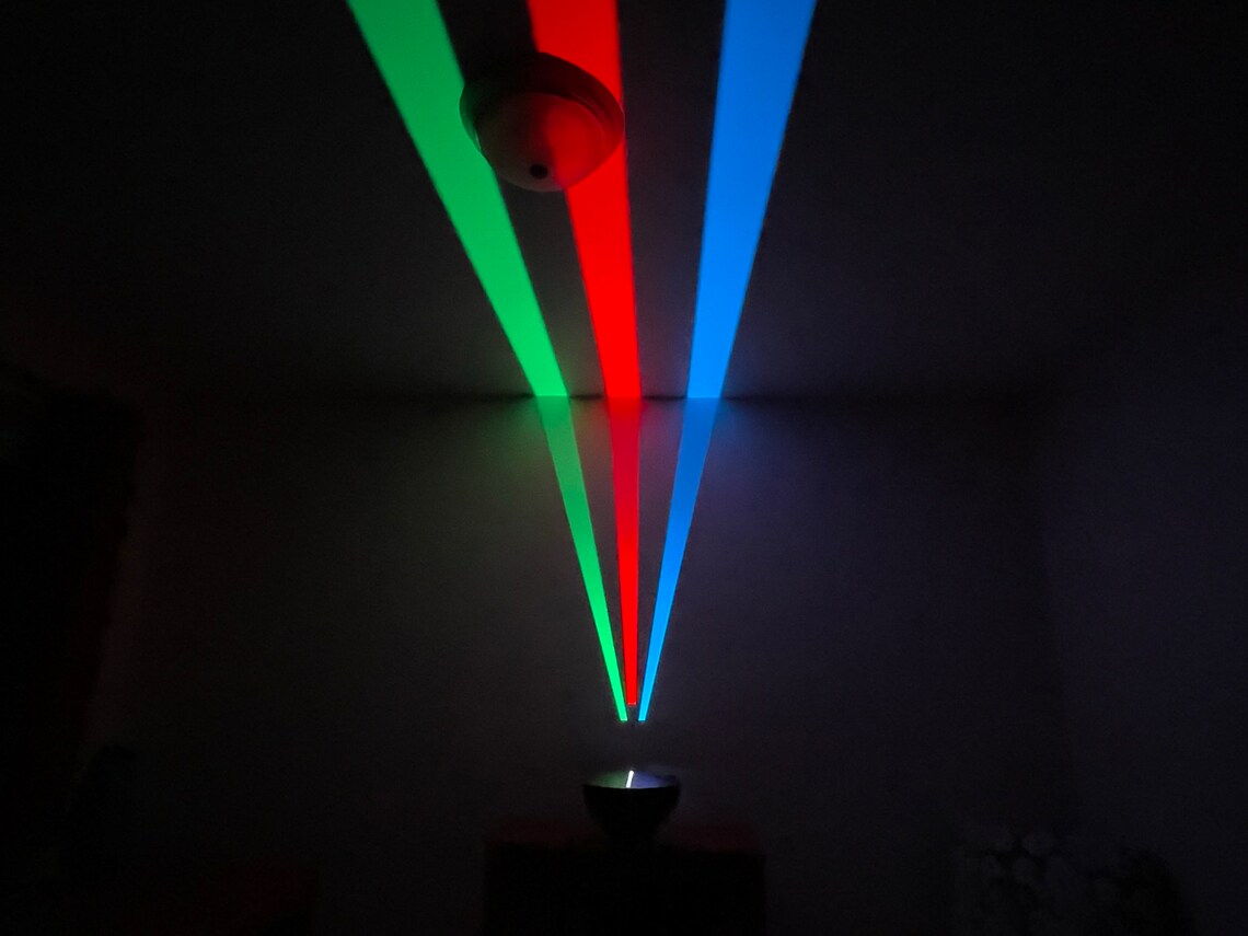 Rainbow Bowl 12”, Super Bright Color Led Lighting, Shadow Lamps, Made ...
