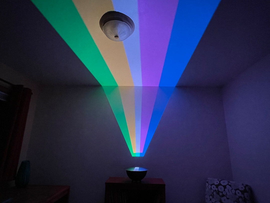 Rainbow Bowl 12”, Super Bright Color Led Lighting, Shadow Lamps, Made ...