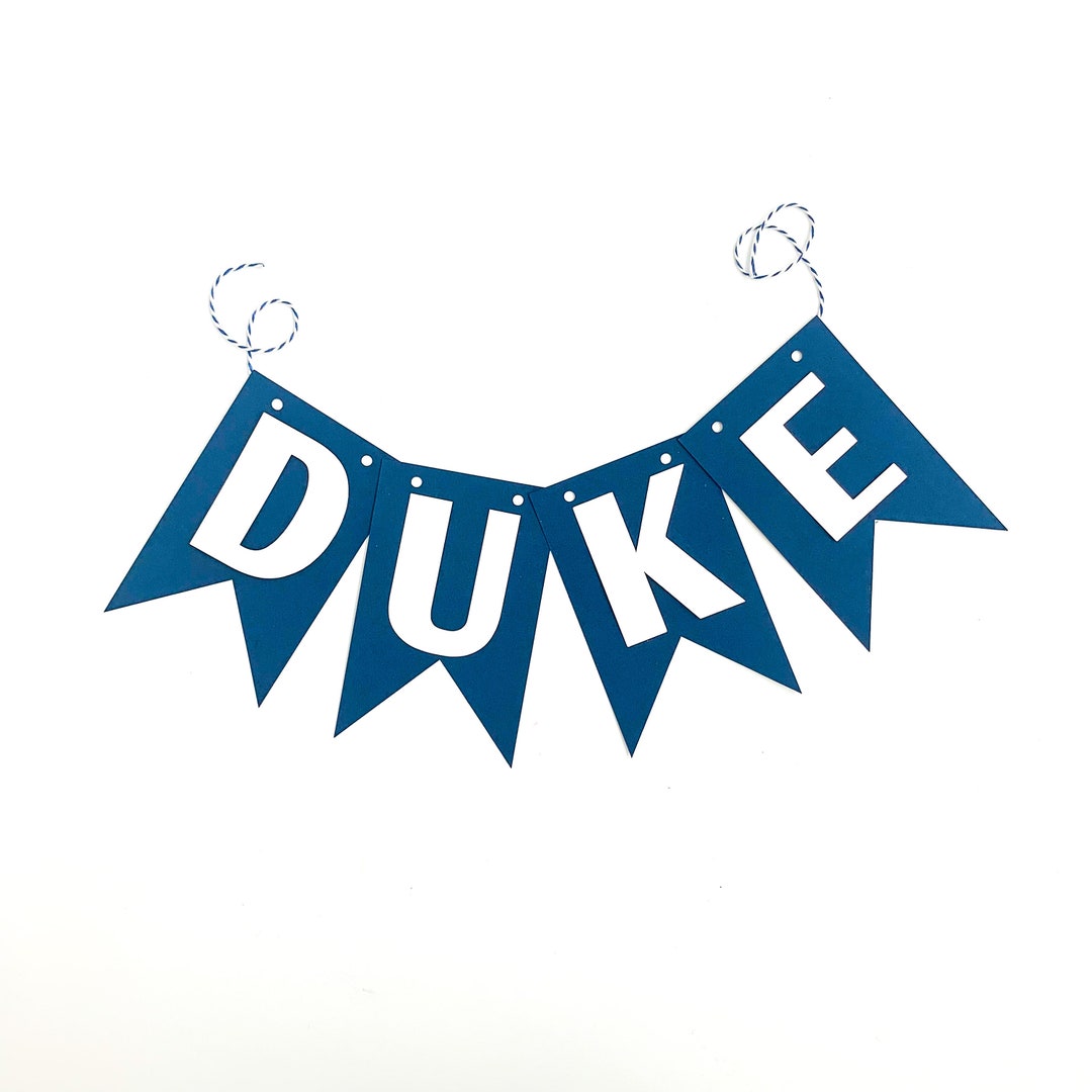 Duke Banner Duke Garland Duke Decorations Duke Party Decor - Etsy