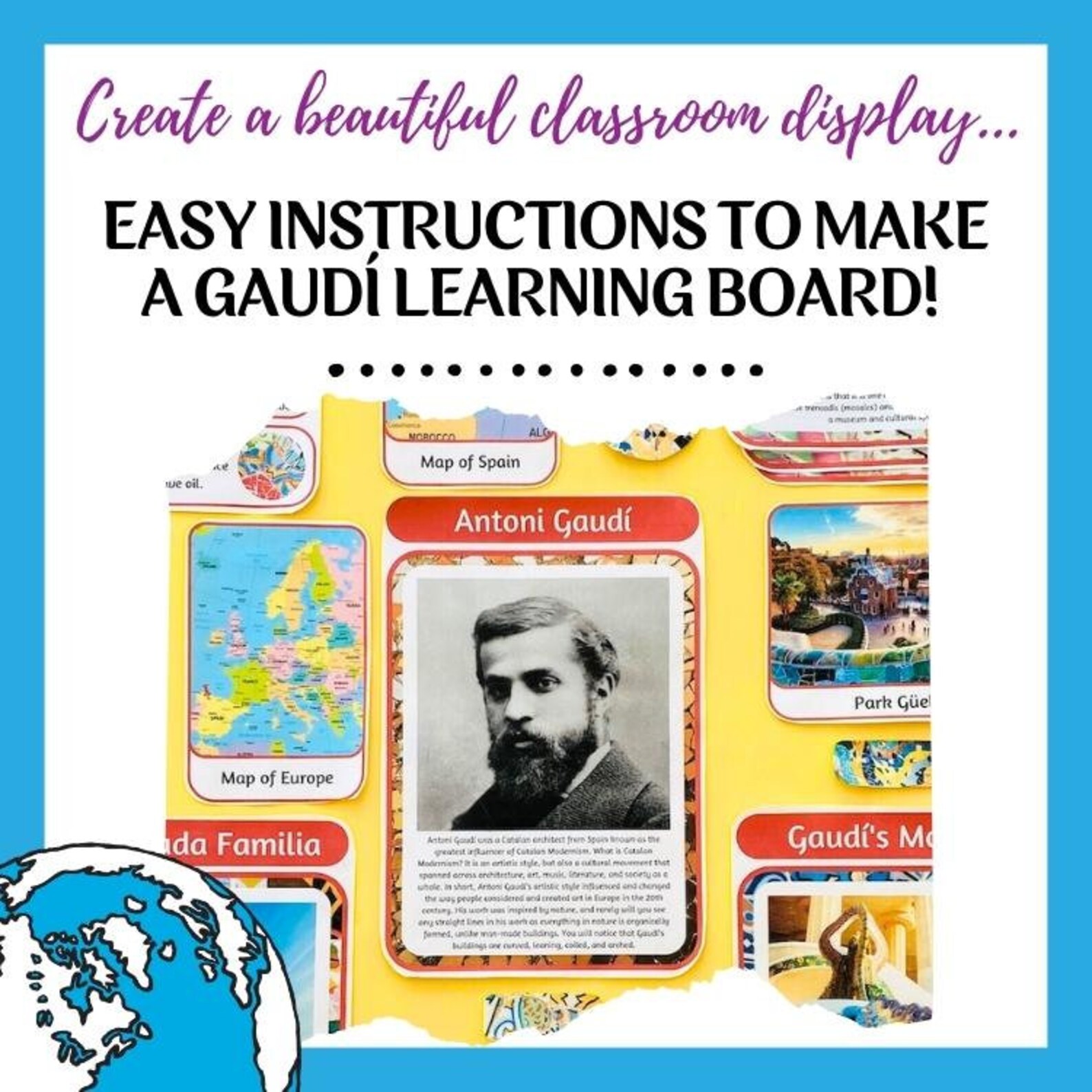 Antoni Gaudi Unit Study | Spain Unit Study | SPAIN Europe Spanish Unit ...