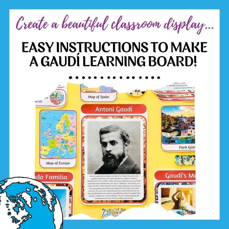 Antoni Gaudi Unit Study | Spain Unit Study | SPAIN Europe Spanish Unit ...