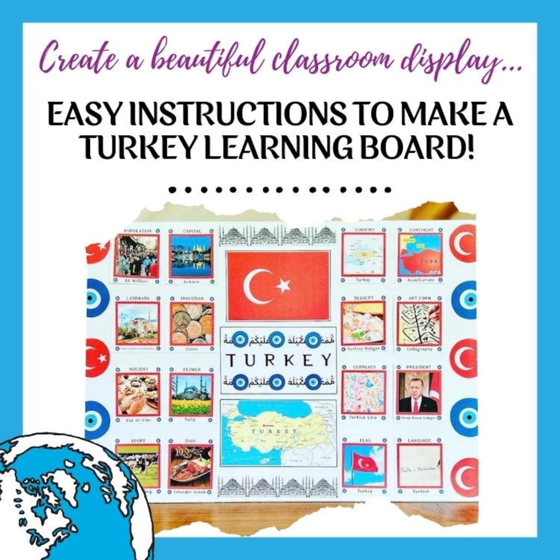 Turkey Unit Study / Turkey School Project / School Project / Homeschool ...